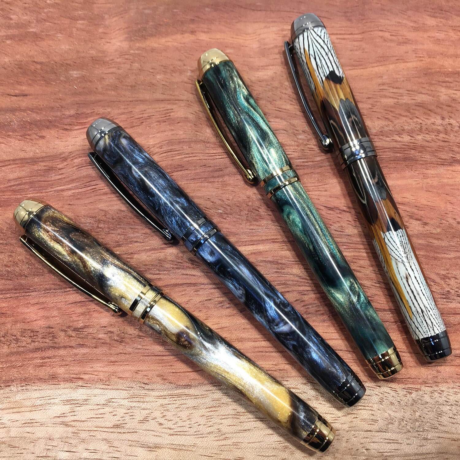 Diamond grit pens: diamond dust in the pen body - Pendors